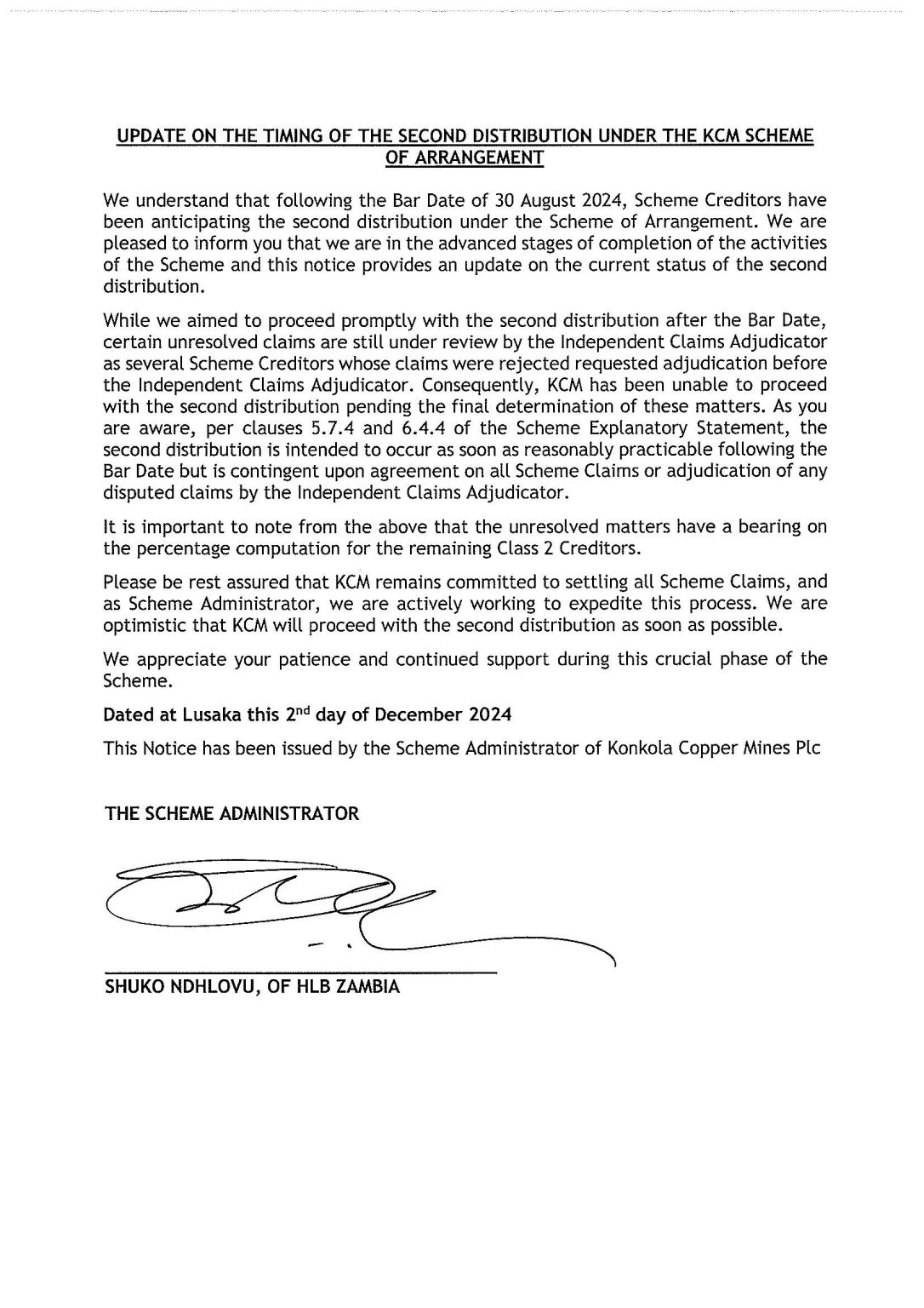 Home 03 - KCM Scheme Of Arrangement